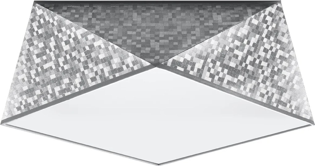 Sollux Lighting Stropní svítidlo HEXA 35 stříbrné