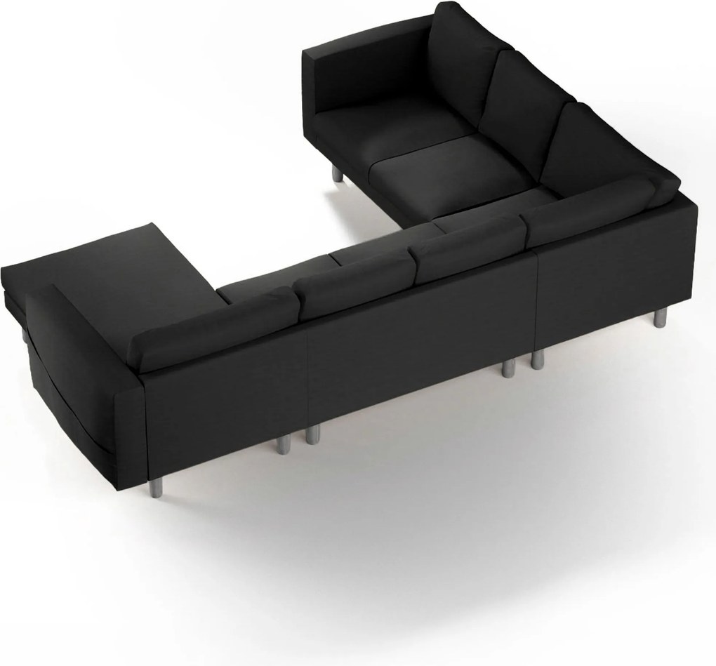 Potah na pohovku IKEA Norsborg rohová, 5-místná se šezlongem barva šedá