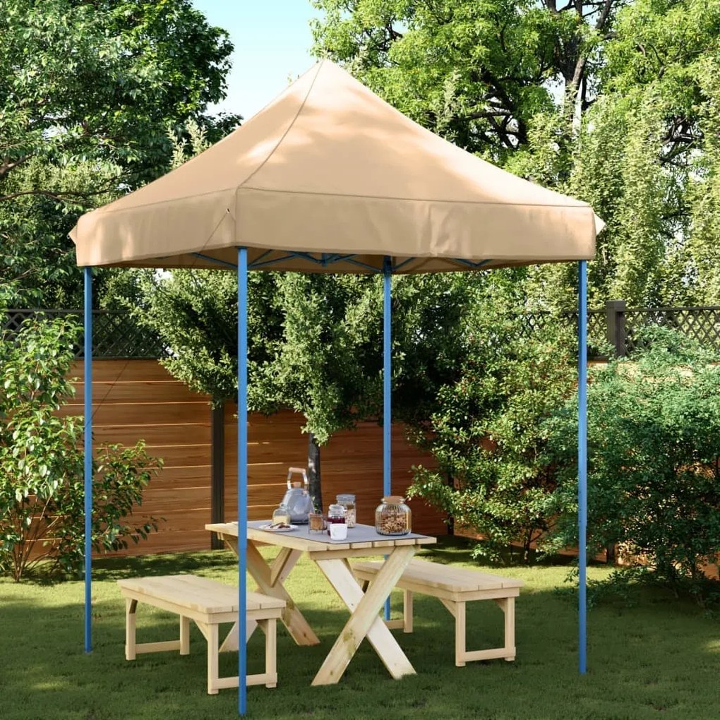 vidaXL Skládací party stan pop-up 200 x 200 x 306 cm [48886] Barva: Béžová