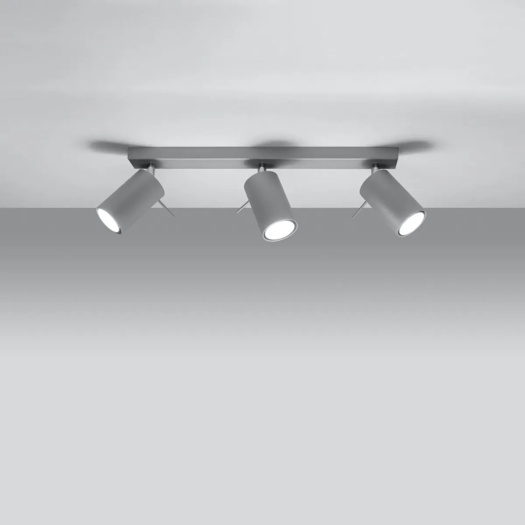Sollux Lighting Stropní svítidlo RING 3 šedé