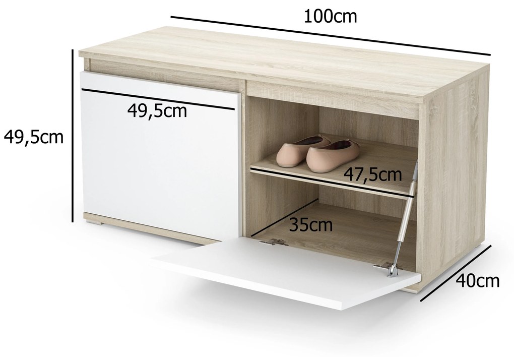 Eka Předsíňová stěna s čalouněnými panely Trinity 22 - Grafit / Okrová 2325