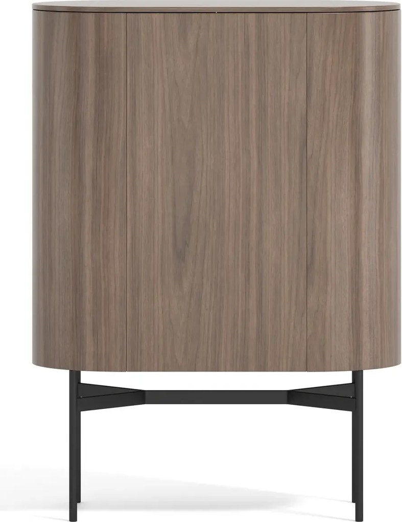Komoda Silario 95 cm ořech/mramor