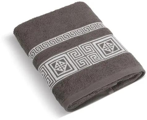 Bellatex Froté ručník Řecká kolekce, hnědý - 50x100 cm