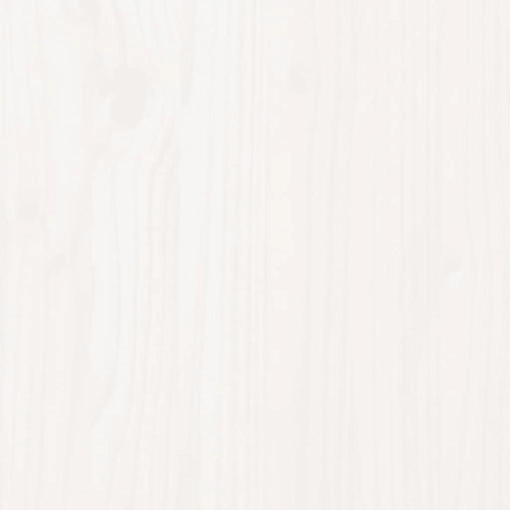 Lavice do předsíně bílá 80x40x43 cm masivní borovice - Default Title