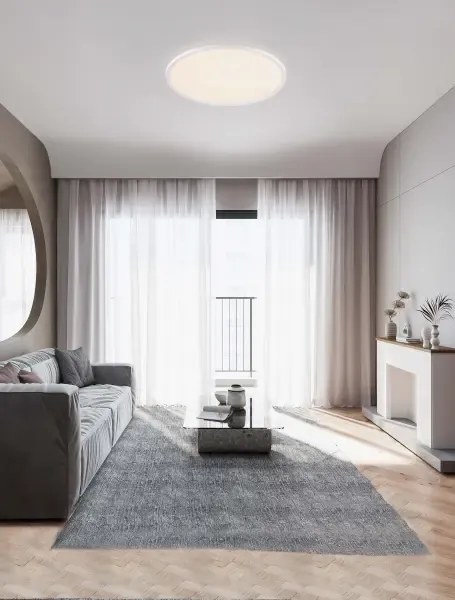 LED stmívatelné bílé moderní stropní svítidlo Aoton 55W