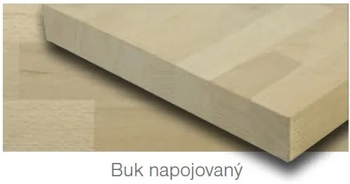 Dekorační obkladový SLAT panel 50-10 celomasiv Půlpanel buk 4000x300