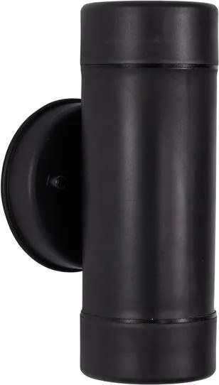NV 9010622 Venkovní nástěnné svítidlo LIMBIO černý ABS skleněný difuzor GU10 2x7W bez žárovky IP44 světlo nahoru a dolů - NOVA LUCE