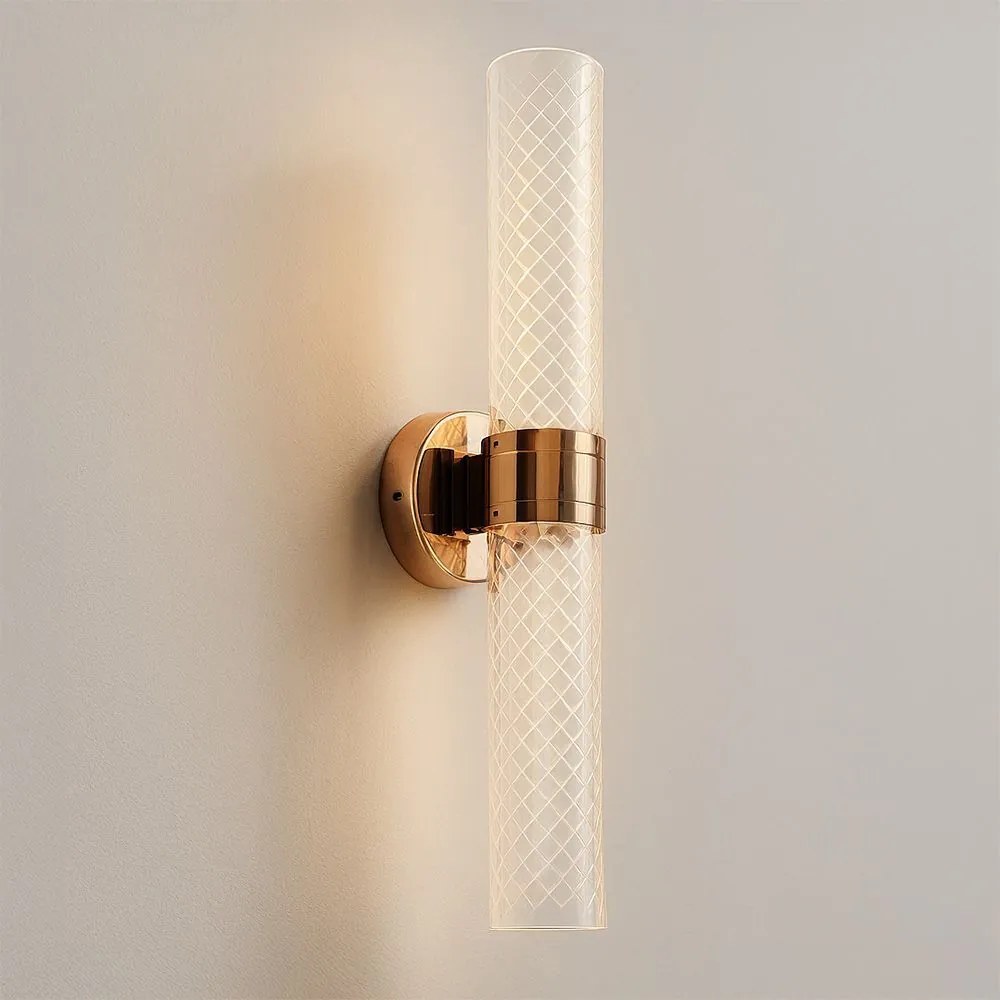 Toolight Toolight, LED nástěnné svítidlo 7W, 3000K, LHJ070-W, růžové zlato, OSW-60038