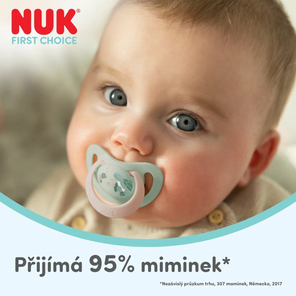 NUK First Choice Night Dudlík 0-6 m 2 ks box Bunny/sheep