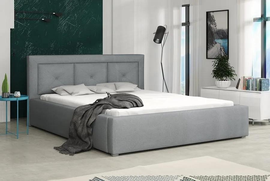Casarredo - Komfort nábytek Čalouněná postel MIRABEL PLUS 120x200, výběr látek | potah: victoria 14866