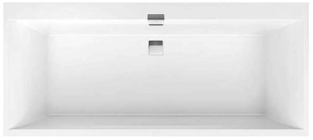 Villeroy & Boch Squaro Edge 12 - Vana Duo, 190x90 cm, Quaryl, bílá UBQ190SQE2DV-01