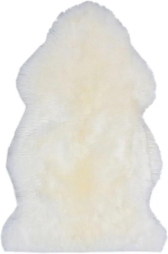 Bílá ovčí kožešina Post, 75 x 105 cm
