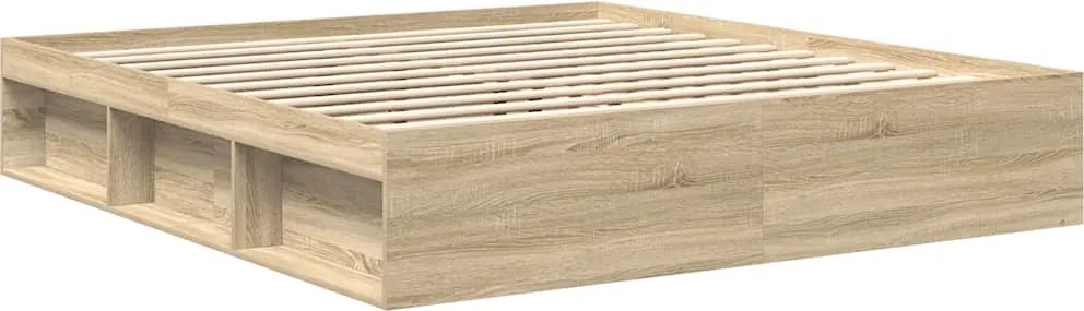 Rám postele dub sonoma 180 x 200 cm Super King Size 3203882