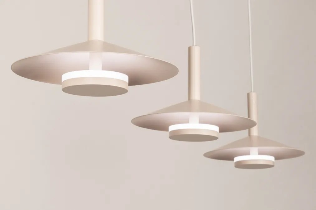 Závěsné LED svítidlo Simeon Taupe Linea
