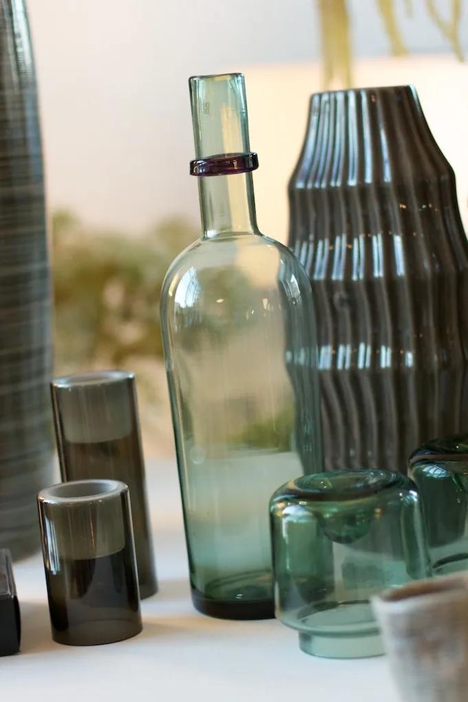 Dekorativní lahev ze skla