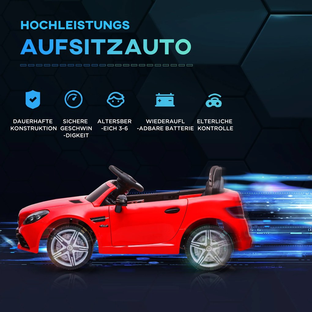 AIYAPLAY 12V Dětské Elektrické Auto, Dětské Vozidlo s 2.4G Dálkovým Ovládáním, Elektrické Vozidlo s LED Světly, Bezpečnostním Pásem, Klaksonem, Hudbo…