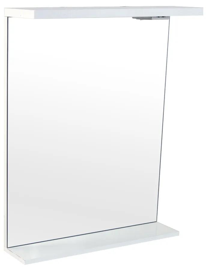 BPS-koupelny Zrcadlo závěsné s LED osvětlením a policí Saba 70 Z