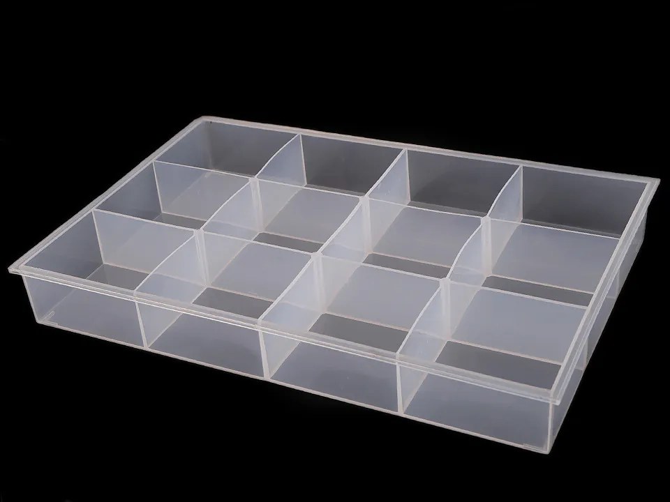LADO Plastový box / zásobník / organizér 23x34,5x4,5 cm Varianta: transparent, Balení: 1 ks