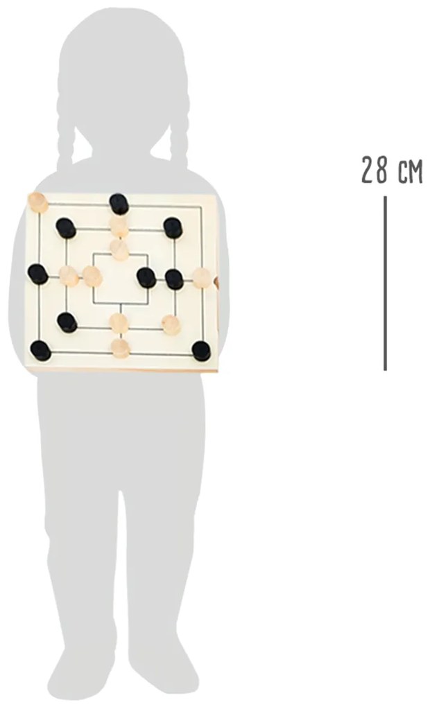 small foot Dřevěné kompaktní šachy 3v1