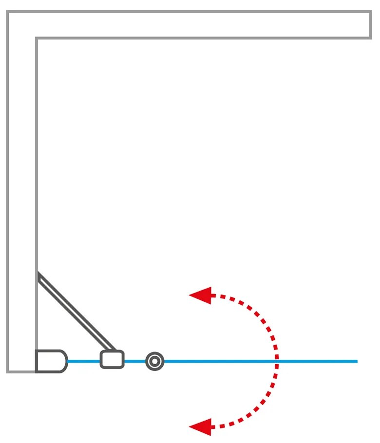 Roth Čtvercový nebo obdélníkový sprchový kout TDO1+TDO1 Varianta: šířka pravých dveří: 110 cm, šířka levých dveří: 110 cm, orientace: Uni - (TDO1/1100_TDO1/1100_br), Barva profilů a typ výplně: profily: brillant, výplň: transparent