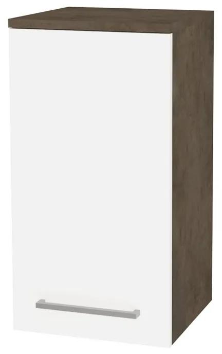 Mereo Bino koupelnová skříňka horní 63 cm, pravá, Multidecor, Beton Chicago tm šedý CN696BCS2