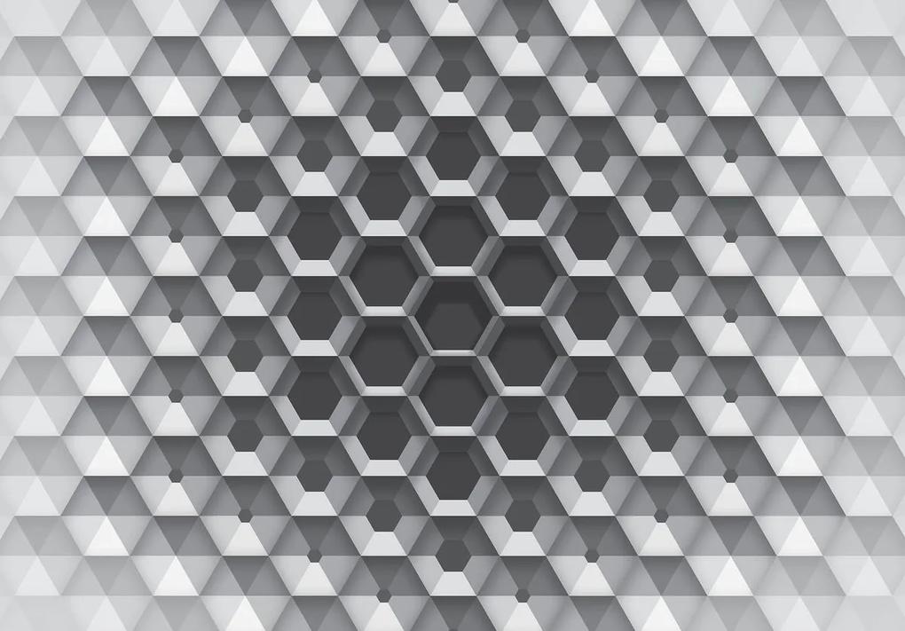 Fototapeta - 3D šestiúhelníky (152,5x104 cm)