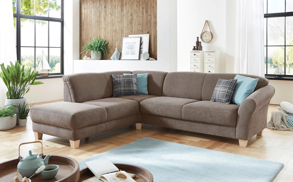 XXXLutz ROHOVÁ SEDAČKA, textil, šedohnědá Sit & More - Sedací soupravy - 000144005346