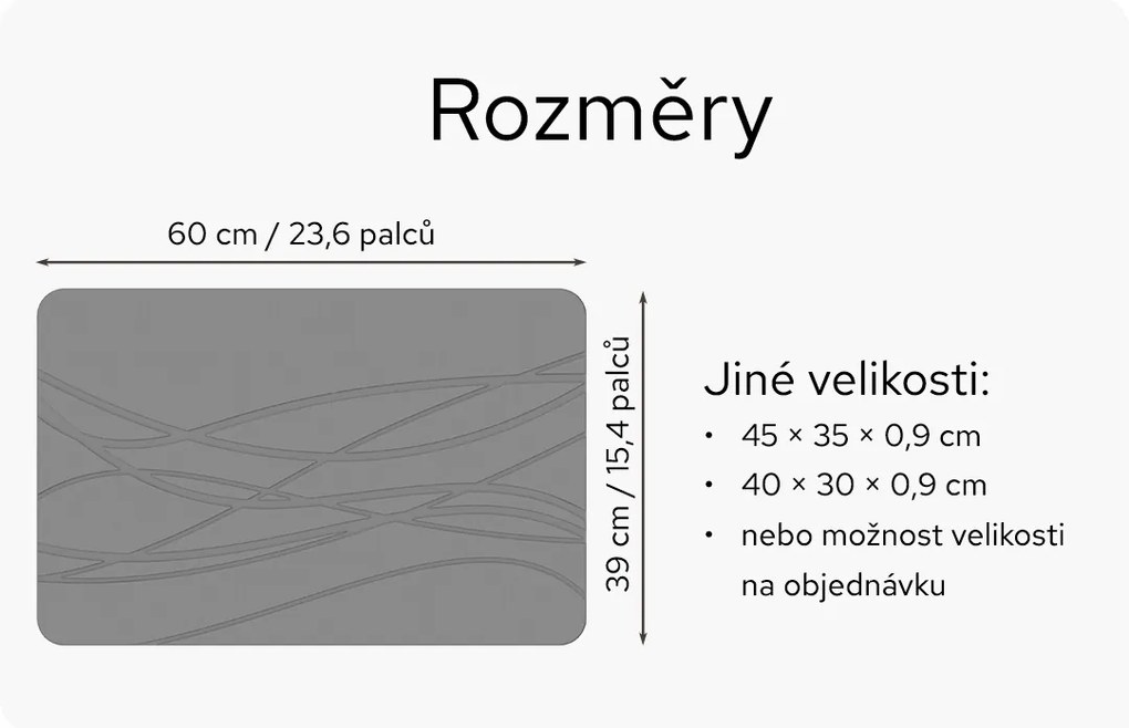 Bezdoteku Křemelinová předložka do koupelny šedá 60x39