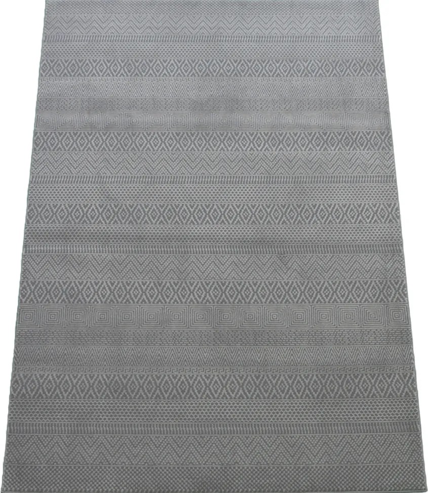 BE Koberec Zurich 1901 GREY - šedý obdélníkový Rozměr: 60x100 cm