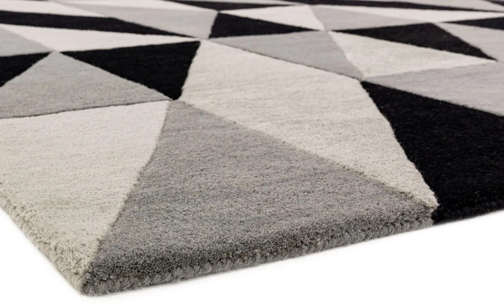 Černý koberec Jigsaw Flag Grey Rozměry: 200x290 cm