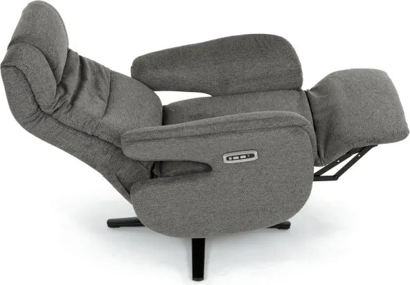 Polohovací křeslo šedé, elektrické TV-C5590 GREY2