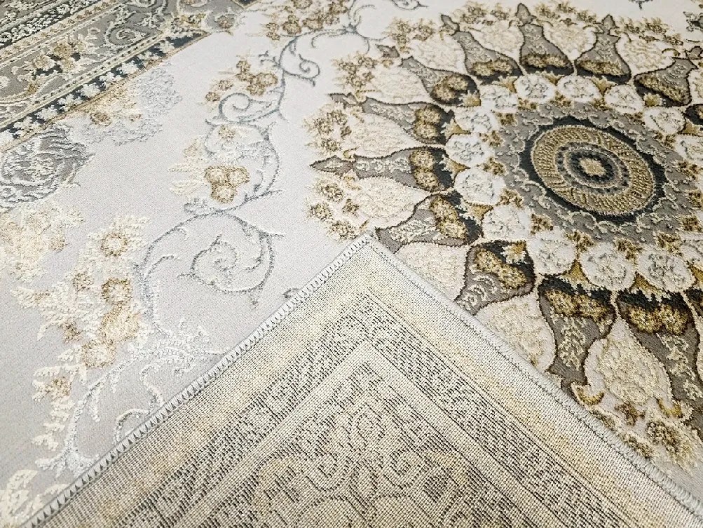 BE Koberec Deluxe 9093 BEIGE - béžový obdélníkový Rozměr: 60x100 cm