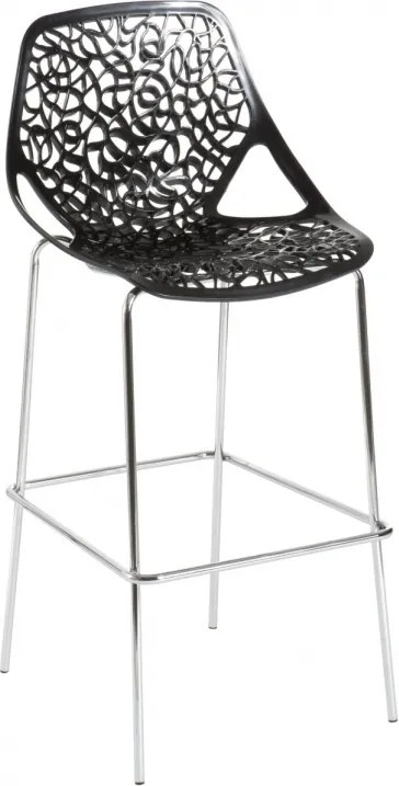 Barová židle Ozz, černá