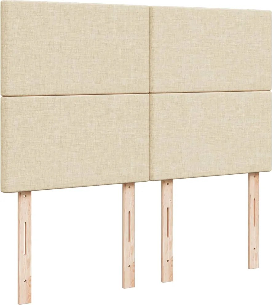 Box spring postel s matrací krémová 140x200 cm textil 3292809