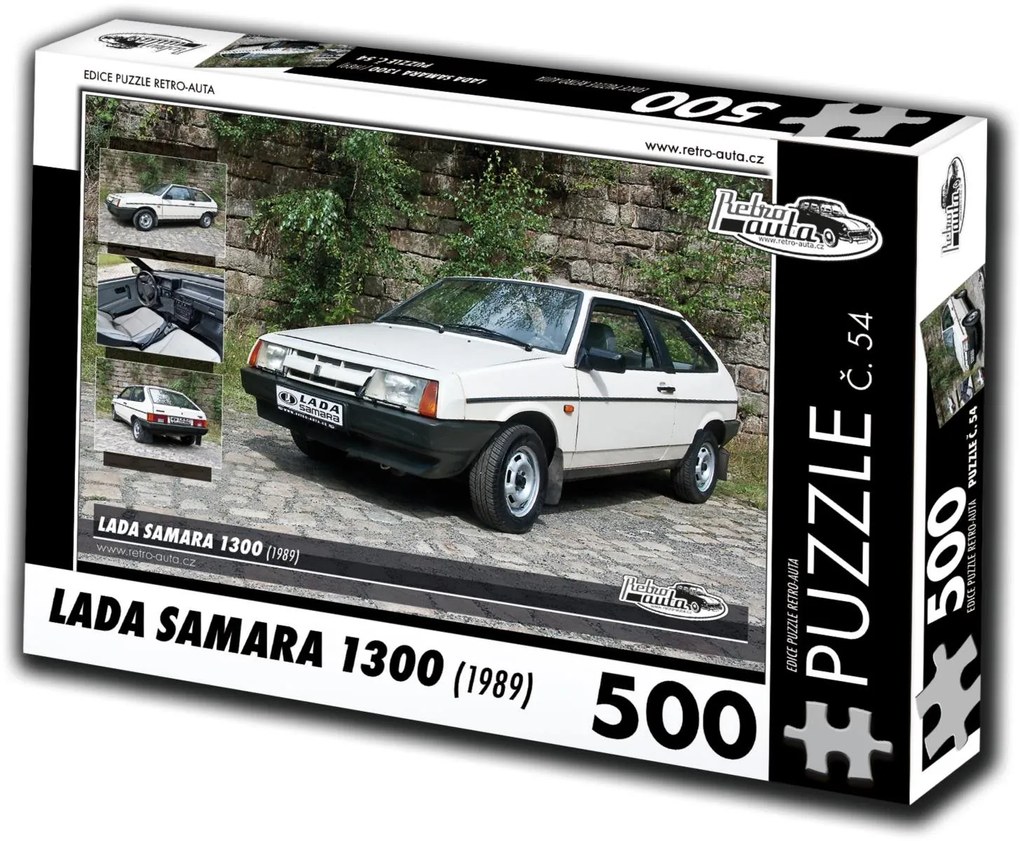 Puzzle retro-auta puzzle č. 54 lada samara 1300 (1989) 500 dílků