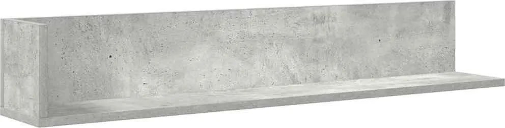 vidaXL Nástěnné police 2 ks 100 x 16,5 x 16,5 cm kompozit [860048] Barva: Černá