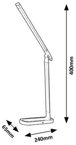 Rabalux - LED Stmívatelná dotyková stolní lampa LED/7W/230V černá