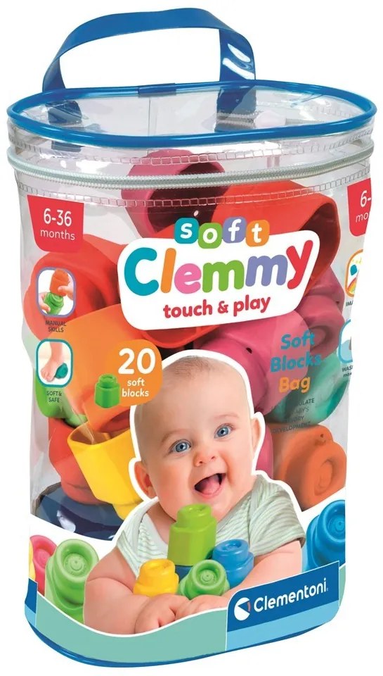 Baby Clementoni - Clemmy kostky 20 ks