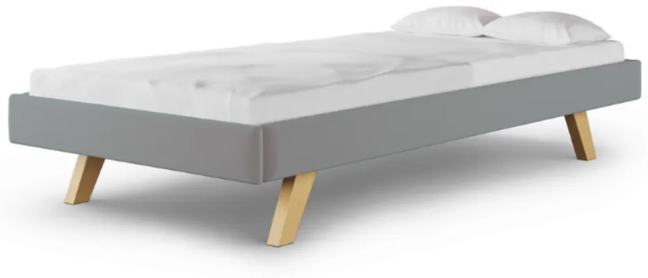 MINKO Čalouněná dětská jednolůžková postel BASIC bez čela Zvolte barvu: Krémová, Zvolte rozměr: 90x200 cm