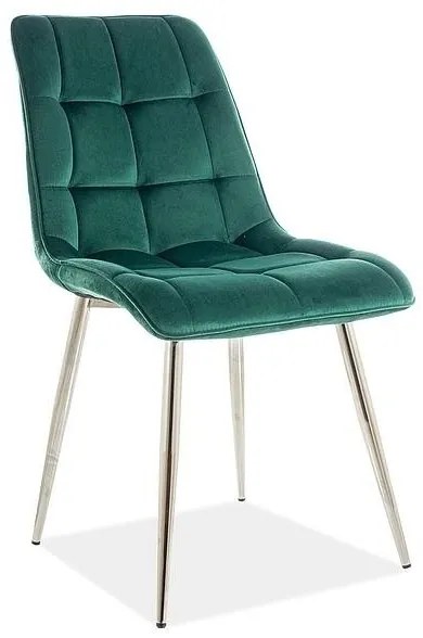 Jídelní židle Chic Velvet I zelená