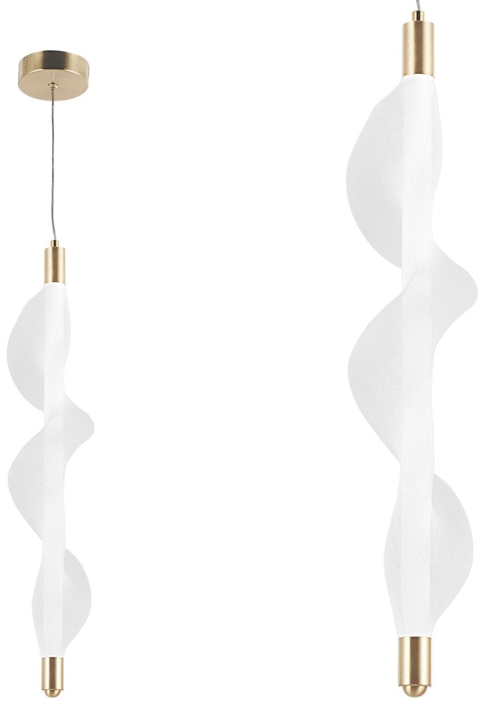 Toolight LED osvětlení se spirálovitým tvarem G008-1CP bílá/zlatá