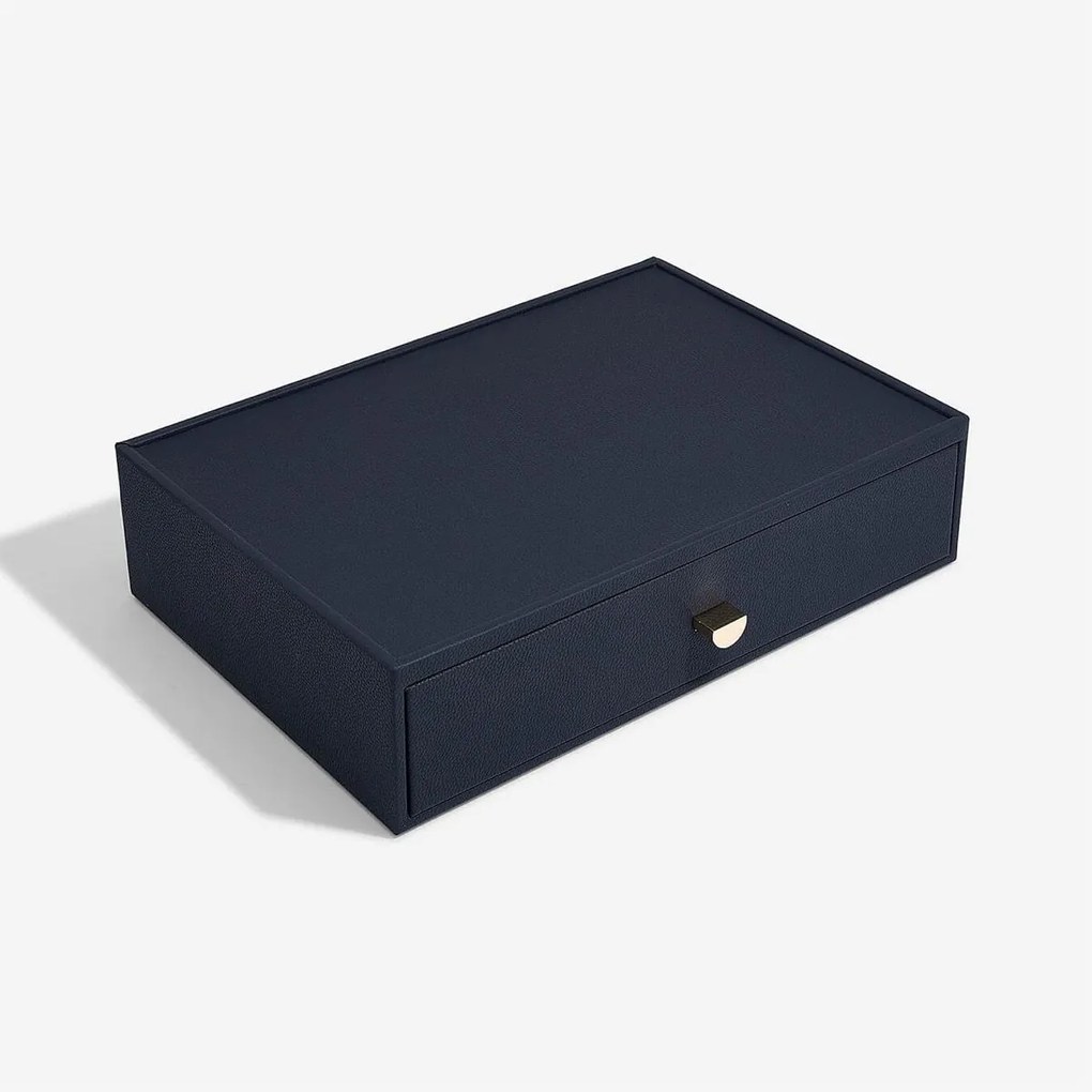 Stackers, Box se šuplíkem na šperky Navy Pebble Supersize Accessory Drawer  | tmavě modrá 75903