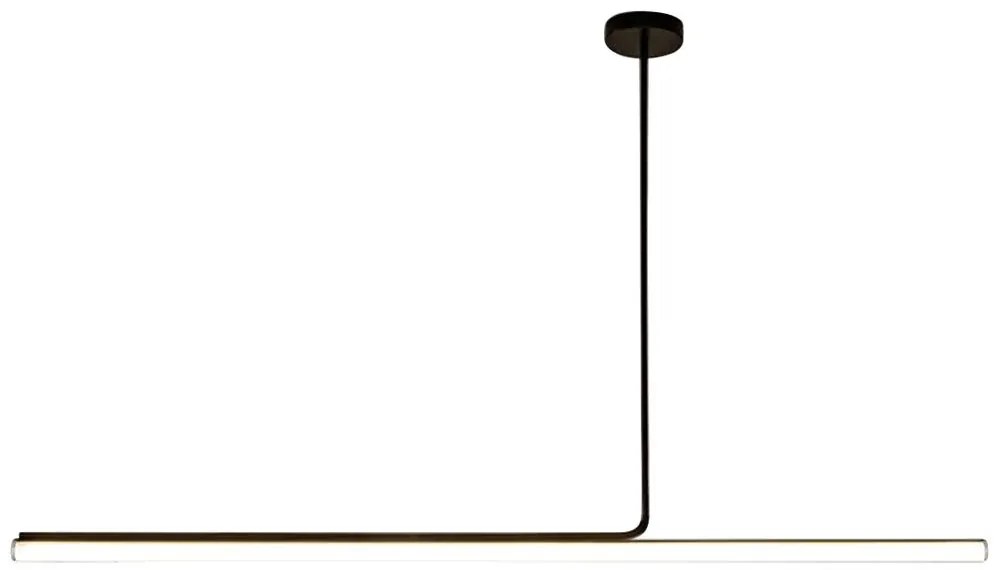 Toolight Moderní designové osvětlení LED APP1660-CP Black 140cm
