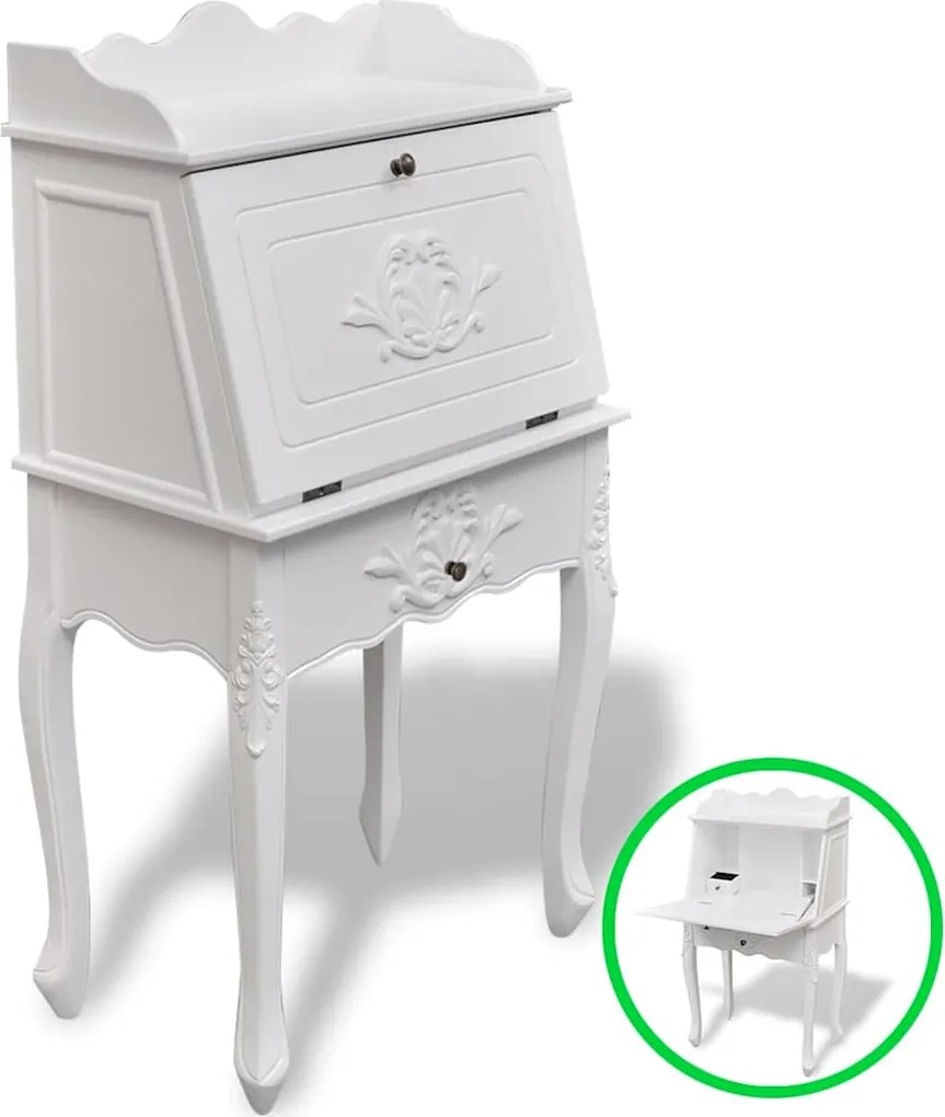 Dřevěný francouzský sekretář / psací stůl 241735