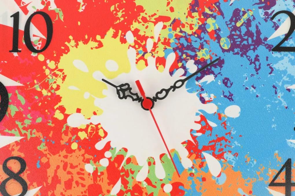 Nástěnné hodiny Coloursy 40 cm barevné