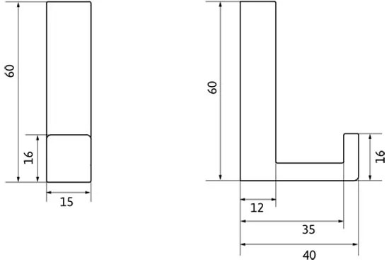 Siro Nábytkový věšák KARA S staročerná