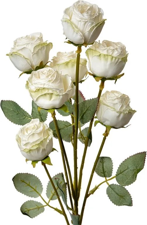 Umělá větvička bílá růže Rose white - 8*8*55 cm