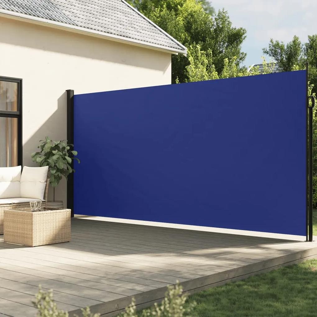 Zatahovací boční markýza modrá 200 x 500 cm - Default Title