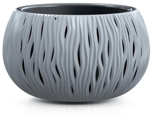 MAXIVA Květináč - SANDY BOWL, Ø 37 cm Barva: antracit