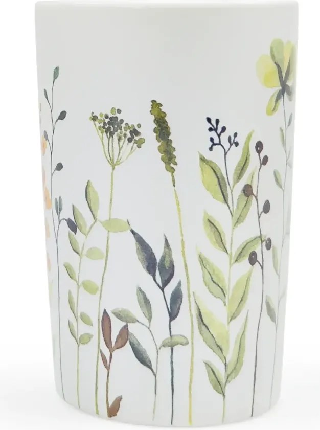 Porcelánový hrnek Oranžová louka, 300 ml – motiv planých máků v teplých tónech, matný povrch